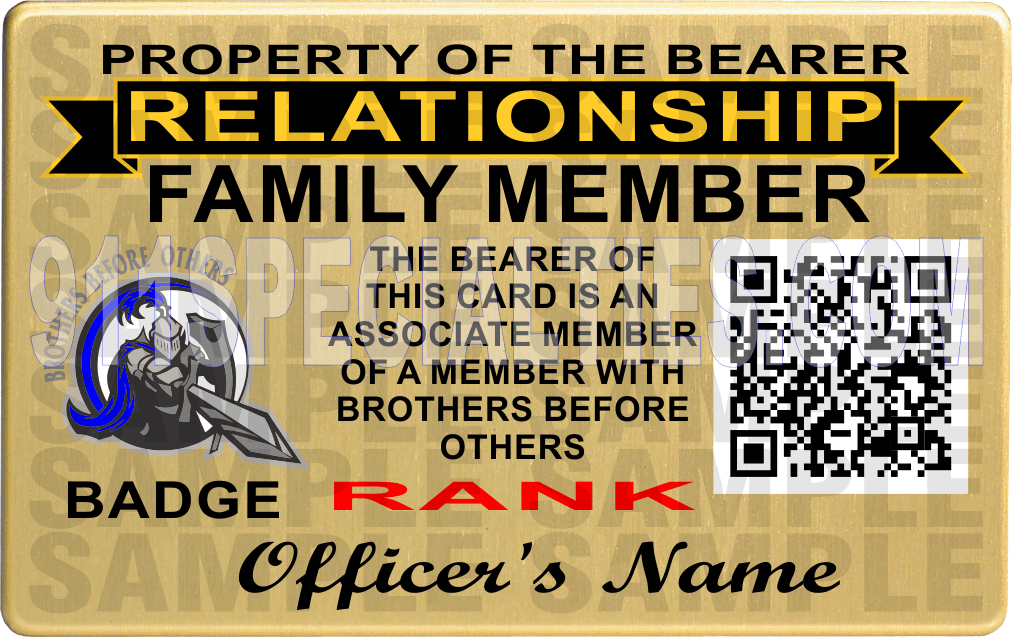 Police Gold Card | Cards