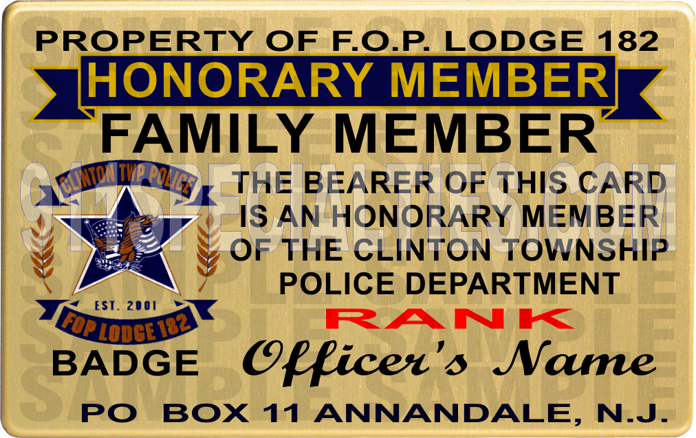 Police Gold Card | Cards