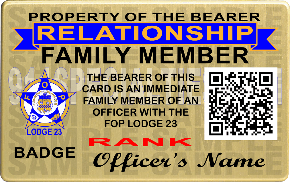 Police Gold Card | Cards