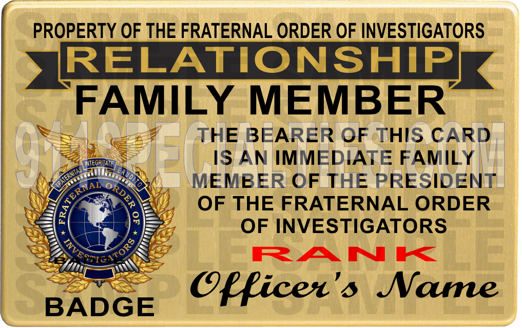 Police Gold Card | Cards