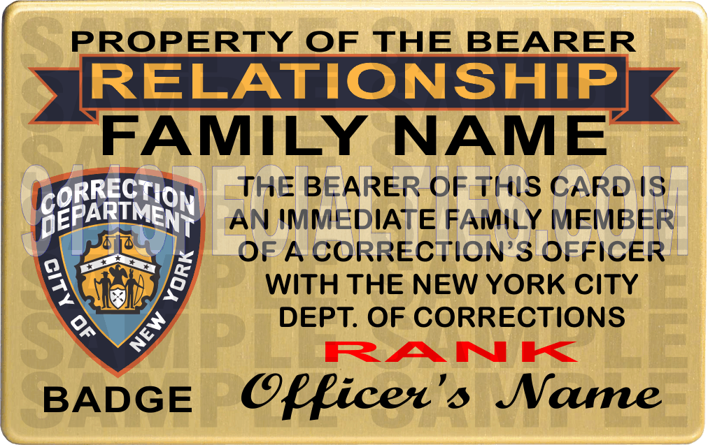 Police Gold Card | Cards