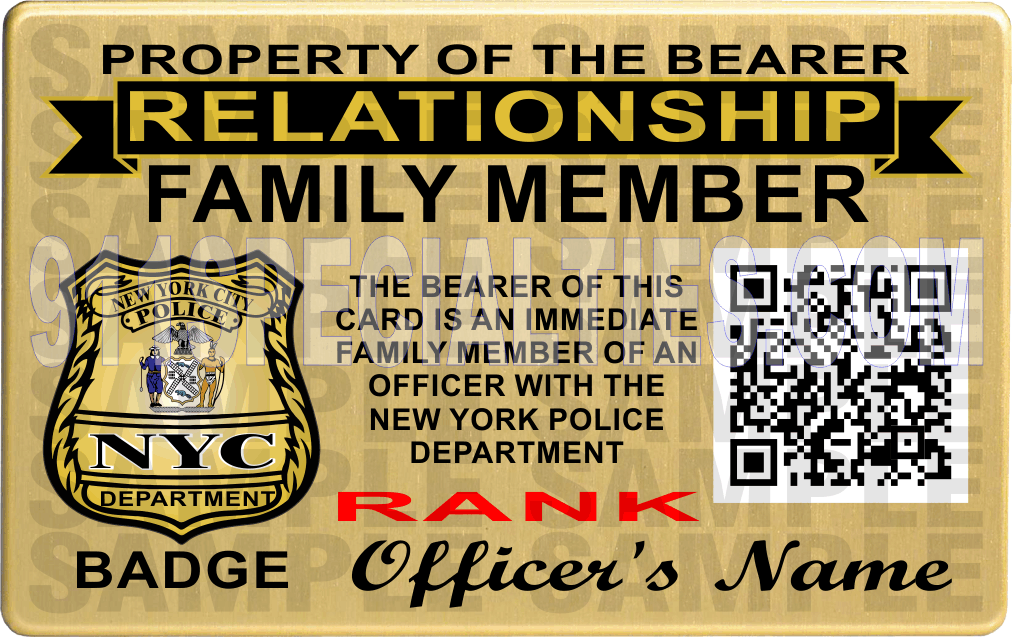 Police Gold Card | Cards