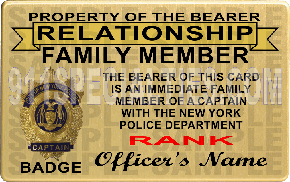 Police Gold Card | Cards